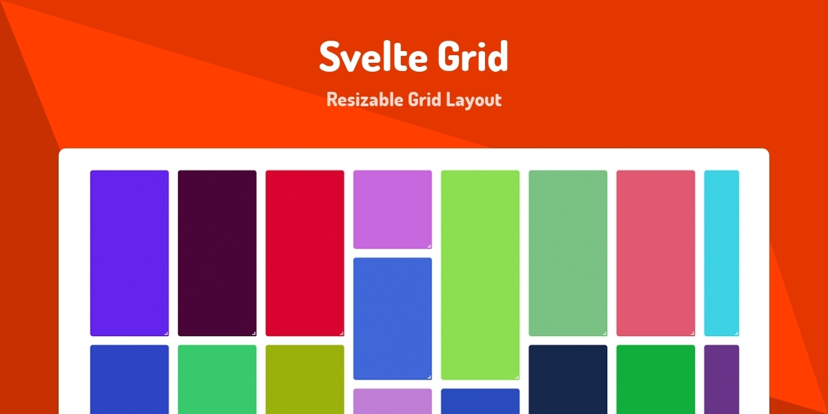 Svelte Grid Resizable Grid Layout Made With Svelte
